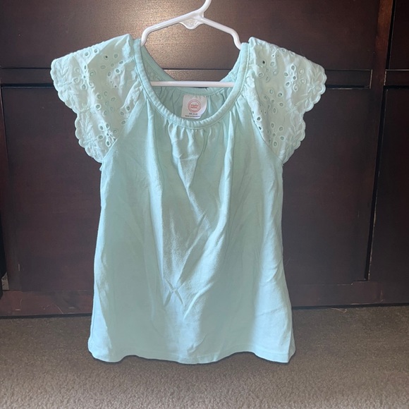 wonder nation | Shirts & Tops | Wonder Nation Girls Blue Floral Shirt ...